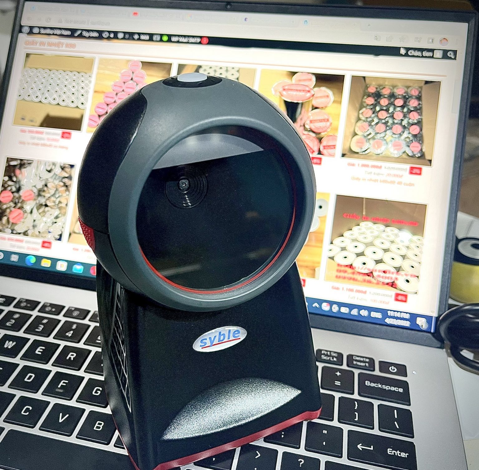 Máy đọc mã vạch 2D Syble XB 8602H để bàn - Sunfire Việt Nam